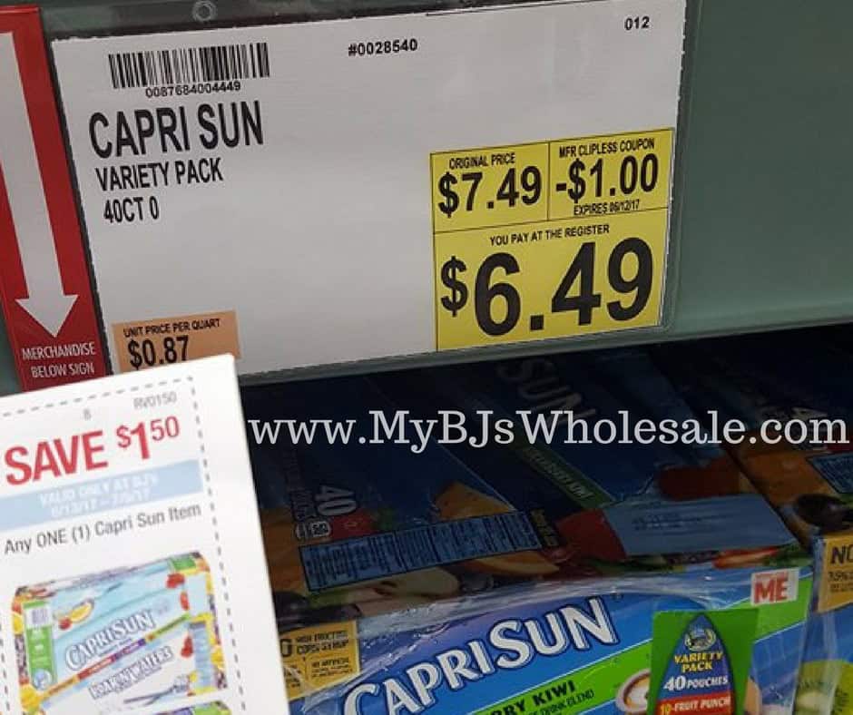 *HOT* 2 Days ONLY Capri Sun $0.12 a drink at BJs After These Coupons ...